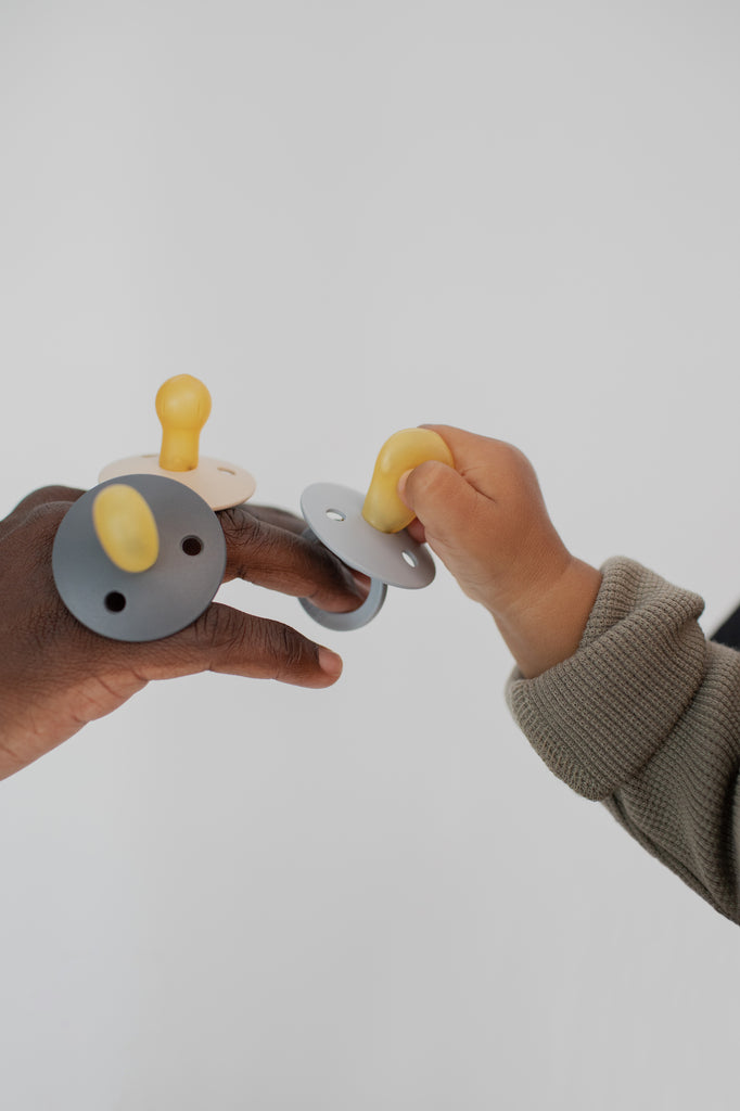 BIBS Pacifier Original COLOUR Latex 2 PK Anatomical Vanilla / Cloud (M ...